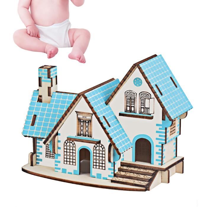 Puzzle 3D en bois - Pwshymi - Villa - Moins de 100 pièces - Pour ...