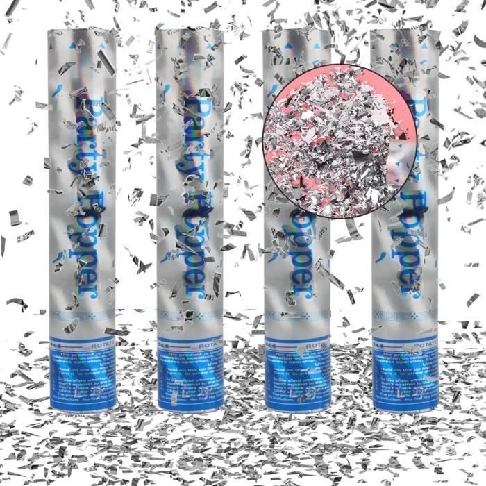 Canon Confettis Anniversaire*4Pcs,Lanceur Confettis Mariage,Confetti Cannons Popper,Confettis ...
