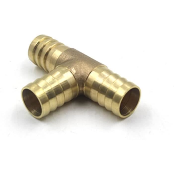 Raccord De Tube En Laiton T Raccord De Tuyau À 3 Voies 6 8 10 12 16Mm Adaptateur De Raccord De ...