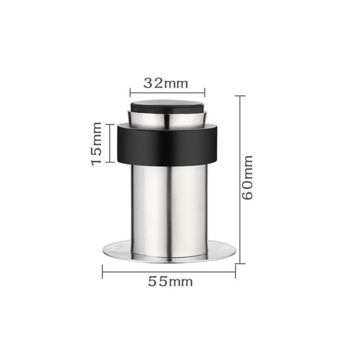 CALE-PORTE,Silver 60MM--Butoir de porte rond Anti collision en ...