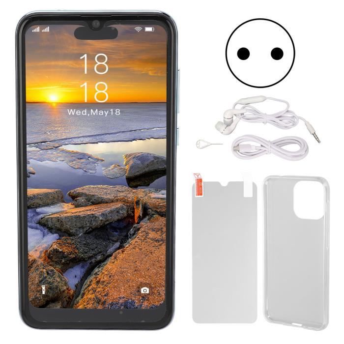 Téléphone intelligent déverrouillé I13pro Smartphone Bleu 6.1pouces 4Go ...