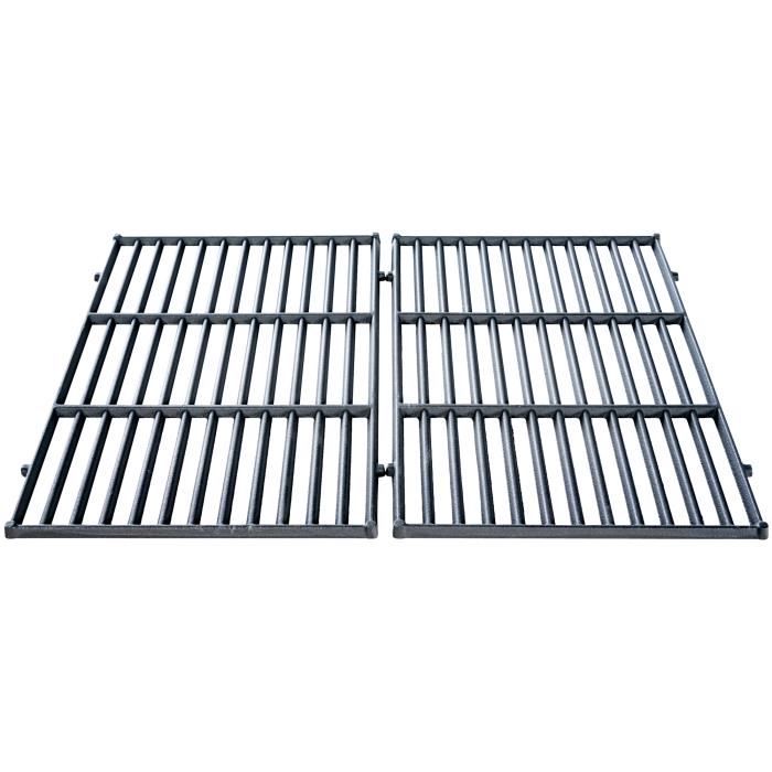 Ensemble de grilles de cuisson en fonte pour barbecue - CLP - Noir ...