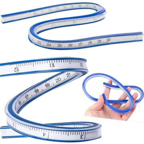 Regle Courbe Flexible Regle Plastique Souple Rgle Incurv Rgle de ...