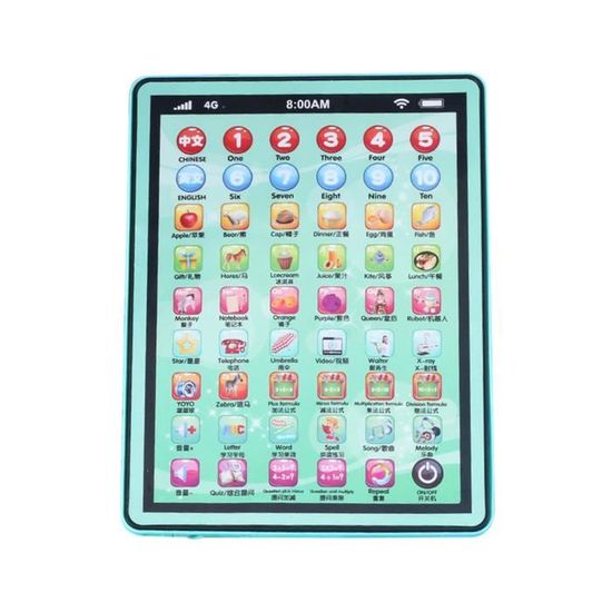 Tablette d'apprentissage de simulation pour les enfants, jouet ABC ...