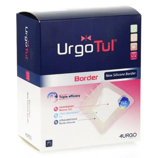 Urgo Médical Urgotul Border Pansement Hydrocellulaire 8 x 15cm 10 ...