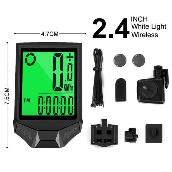 Compteur vélo,Compteur de vélo sans fil rétro-éclairé,ordinateur de ...