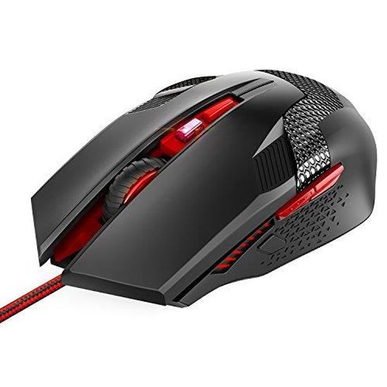 TeckNet Raptor Souris Gamer Filaire Capteur Optique de Haute Précision ...
