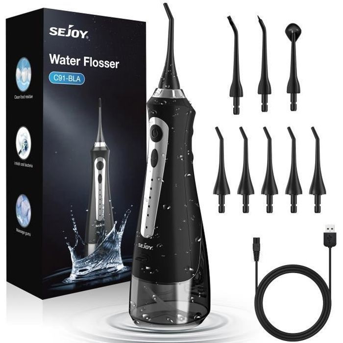 SEJOY Hydropulseur Jet Dentaire ProfessionnelIrrigateur Oral Portable ...