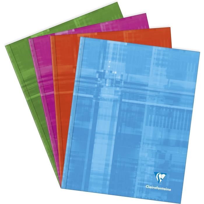 9841C Un Cahier Brochure Rembordée Rigide 17X22 Cm 192 Pages Grands ...