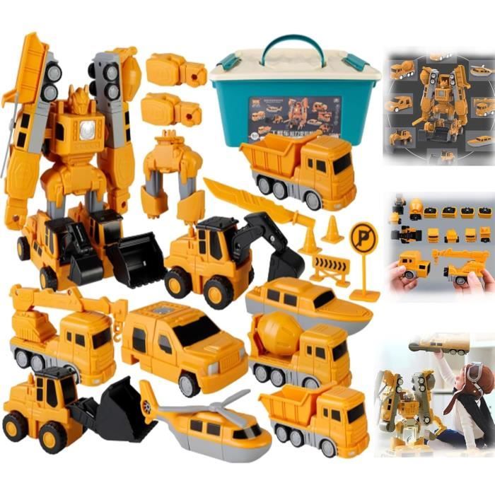 Modular Transforming Toy Set, Magnetic Transform Engineering Car Toy ...