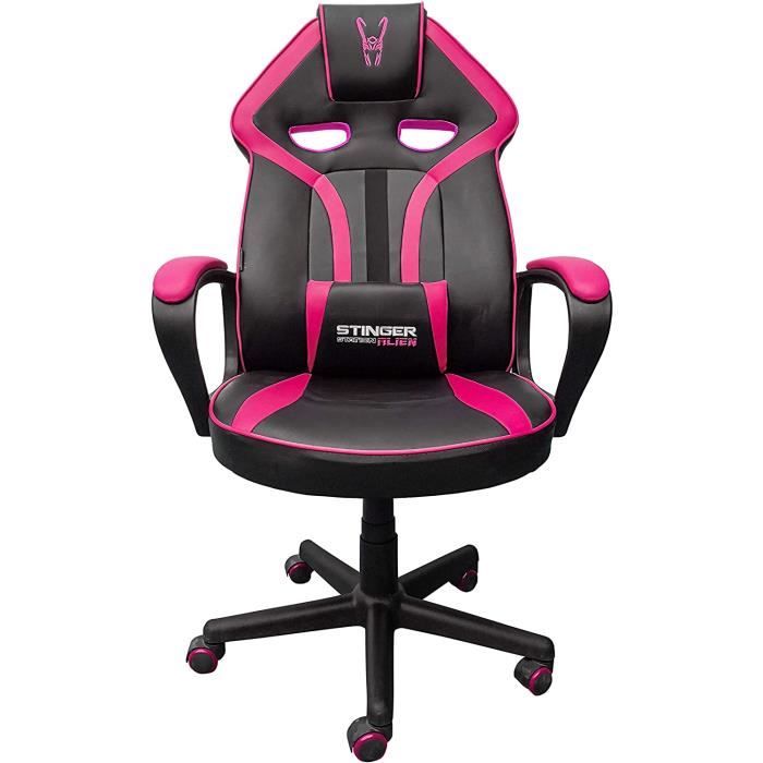 CHAISES DE GAMER STINGER GAMING Chaise de Gaming (axe en Acier, Levage ...