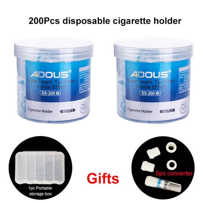 Filtre À Fumée Jetable Ensemble De Filtre À Cigarette Embout Buccal ...