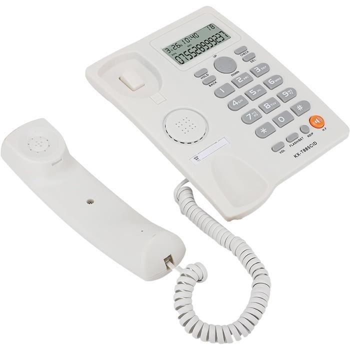 Téléphone Fixe sans Fil avec Identification de l'appelant, Appels Mains ...