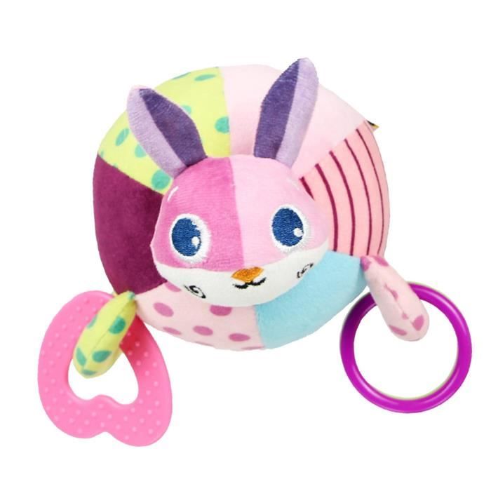 Hochet de dessin animé bébé hochet animal en peluche pour bébé 3-6 mois ...