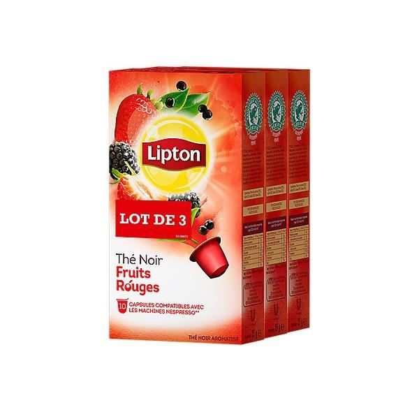 Thé noir fruits rouges 3 x 10 capsules - Cdiscount Au quotidien