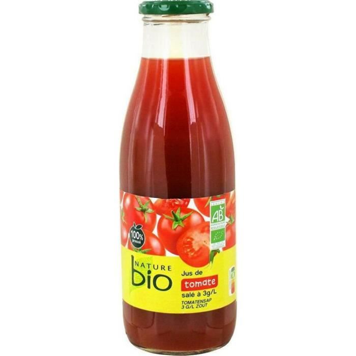 Nature Bio Jus de tomate 75 cl - Cdiscount Au quotidien