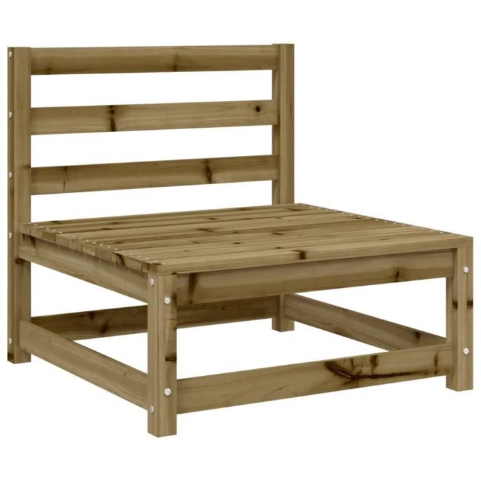 Salon de jardin 12 pcs bois de pin imprégné-SALALIS - Cdiscount Jardin