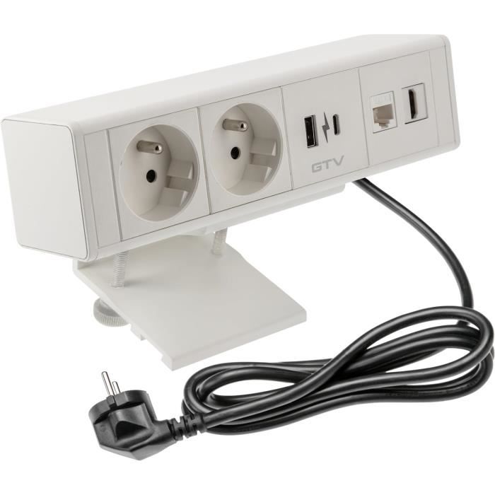 Prise De Meubles Bar, Multiprises, 2 Prises Françaises, 1 X Usb A, 1 X ...