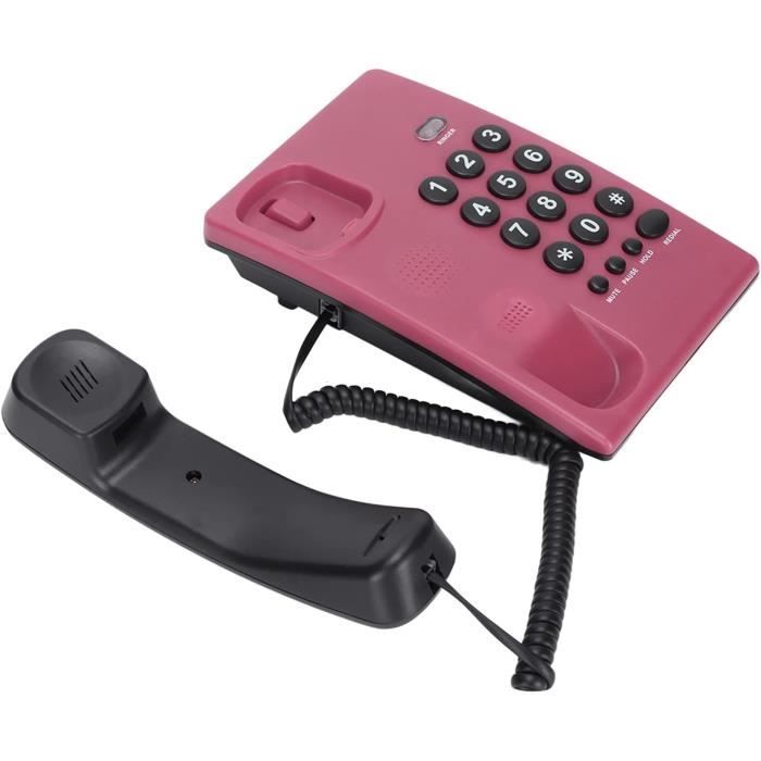 Téléphone Fixe, Téléphone Filaire Multifonctionnel Sans Batterie ...