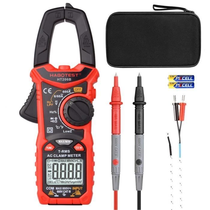 SP-Cow Pince Ampèremétrique Numériquee, 6000 TRMS Multimètre Compteurs ...