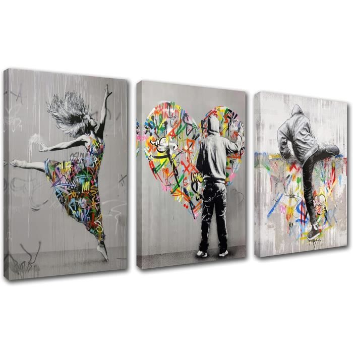 Banksy Street Art Decor Graffiti Toile Wall Art Sexy Dancing Girls ...