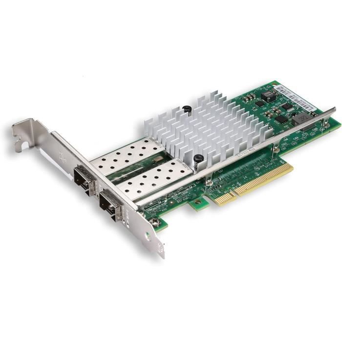 Carte Réseau Ethernet Nic 10 Go, Double Ports Sfp+ Avec Contrôleur ...