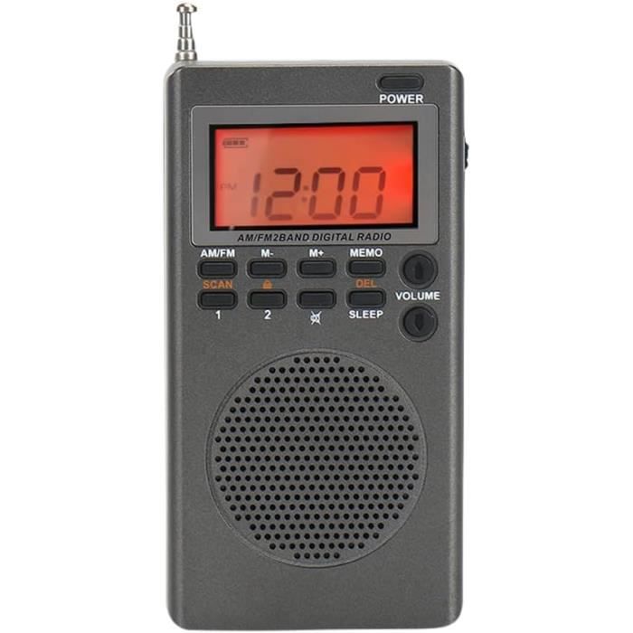 Radio FM rétro-éclairée avec écran HD, radio d'urgence extérieure ...