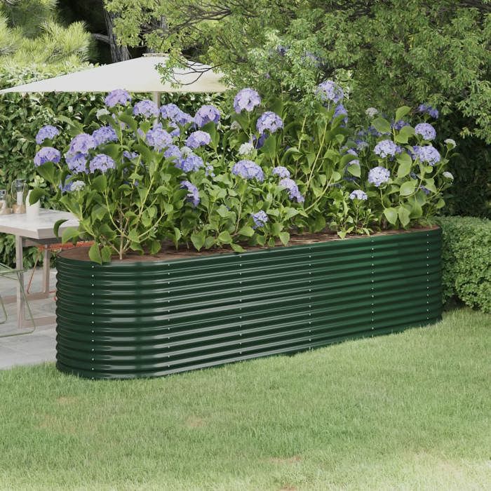 VidaXL Lit Surélevé de Jardin Pot à Fleurs Boîte à Plantes Lit Surélevé ...