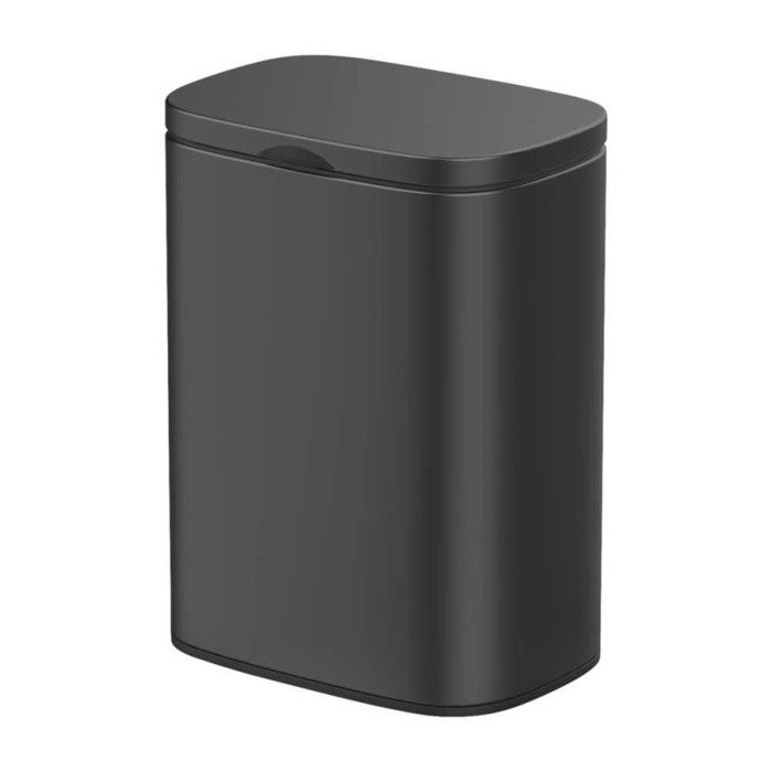 Poubelle murale en inox mat "Sare" - Noir - 5 L - Cdiscount Maison