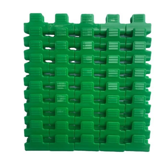 Pinces de serrage pour serre - YSTP - 50 pièces - Vert - Plastique - Convient aux poteaux de 11 ...