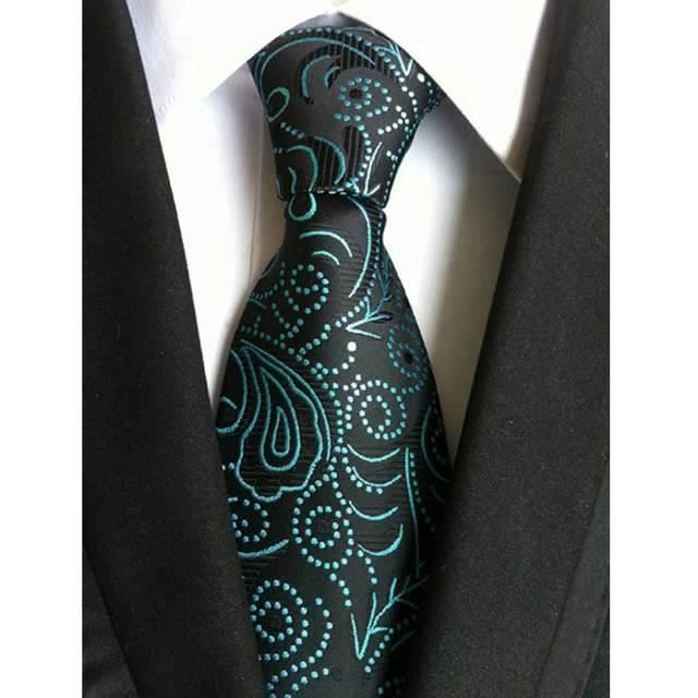 Cravate,YU-F22--Cravates de luxe pour hommes, 100% soie, 8cm, Jacquard ...