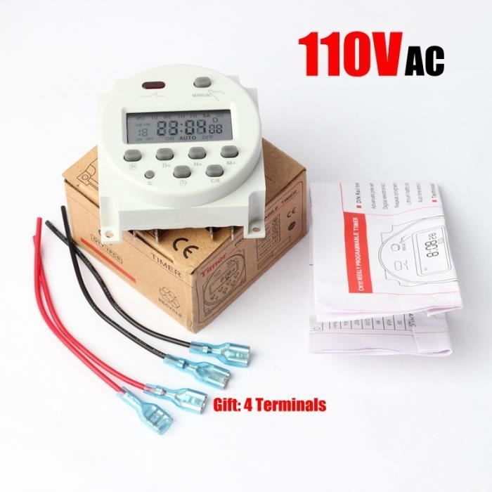 KIT COMPLET D'ARROSAGE,110V AC 101A--Commande par micro ordinateur 12 24 110 220V, minuterie ...
