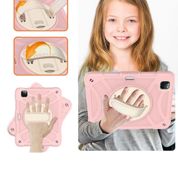 Etui iPad Air 4/5 - NIKCORP - Rose - Support pivotant - Porte-stylet ...