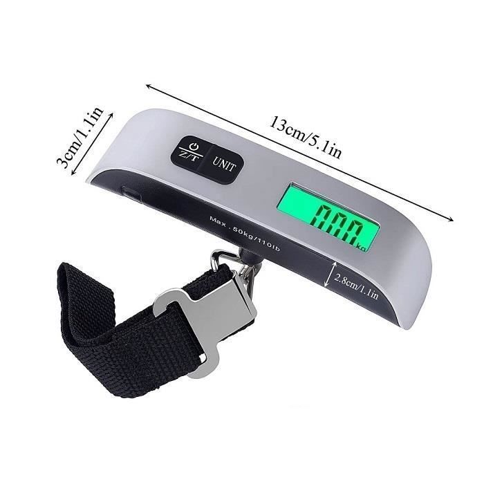 Pèse Bagage Portable - ARTELYS - Électronique - LCD Rétroéclairé - Max ...