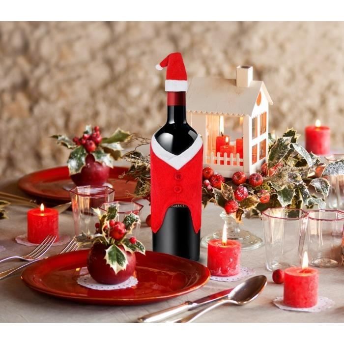 Couvre-bouteilles - MEDIA WAVE STORE - Set de 2 - Costume de Père Noël ...