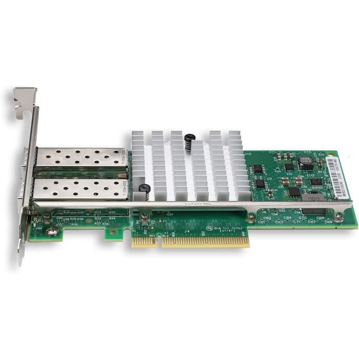 Carte Réseau Ethernet Nic 10 Go, Double Ports Sfp+ Avec Contrôleur ...