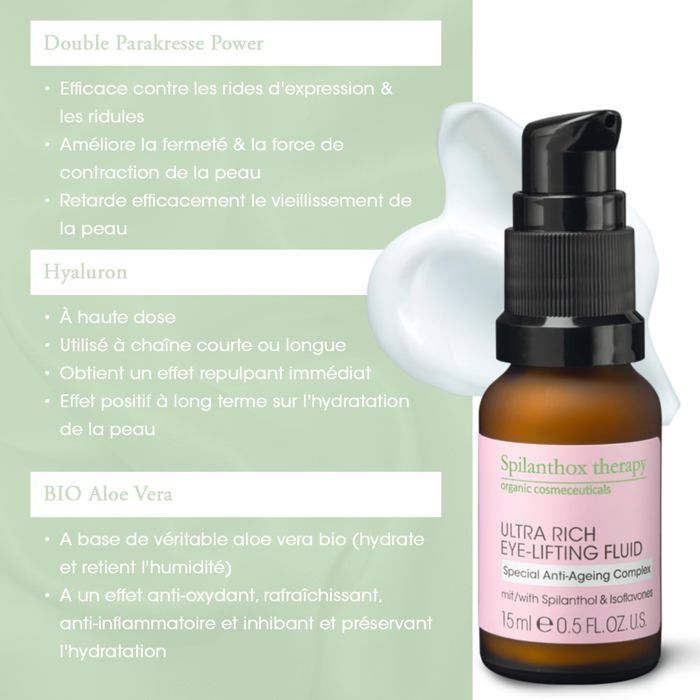 Ultra Rich Eye-Lifting Fluid Soin Anti-Âge Des Yeux Pour Un Contour Des ...