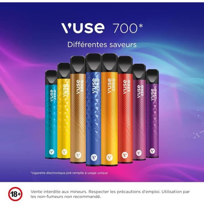 Puff 700 cigarette électronique Jetable sans nicotine, Saveur Myrtille ...