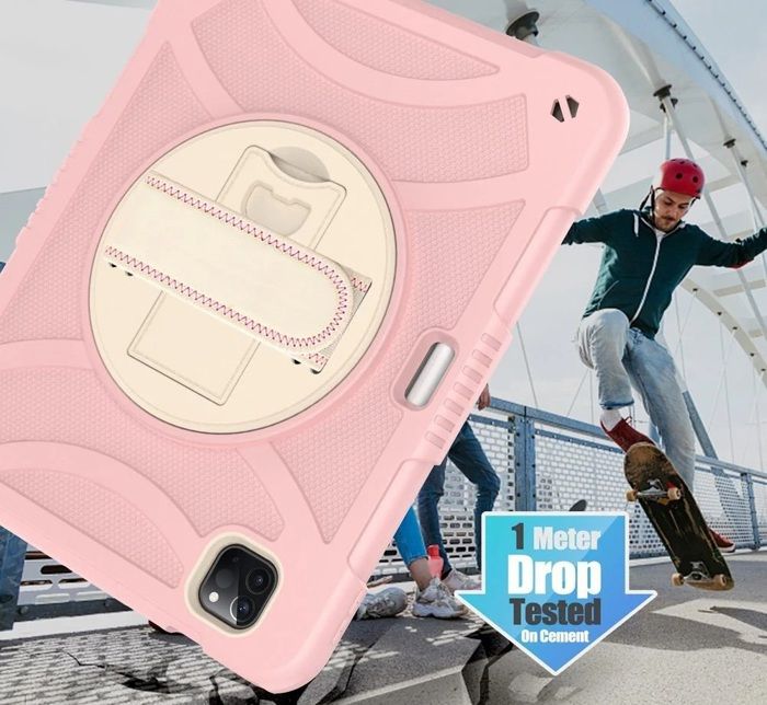 Etui iPad Air 4/5 - NIKCORP - Rose - Support pivotant - Porte-stylet ...