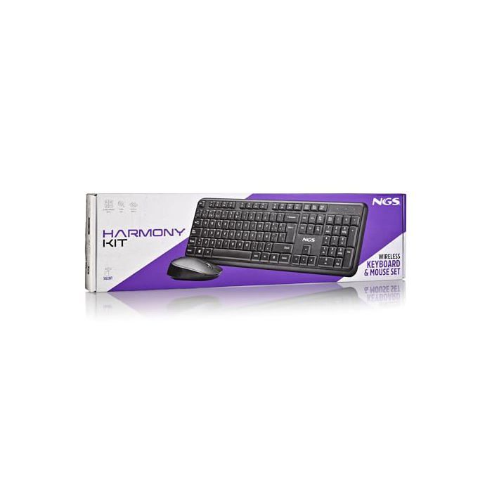 Kit clavier et souris sans fil - NGS - Silencieux - 12 touches ...
