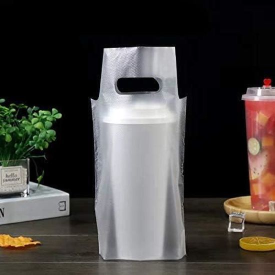 Lot De 100 Porte-Gobelets Jetables En Plastique Avec Poignée, Pour ...