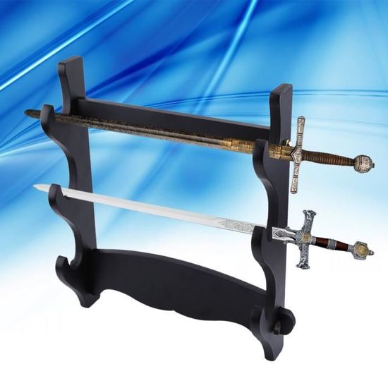 Porte-épée Three Levels Samurai Sword Display Stand - FDIT - Blanc/Noir ...