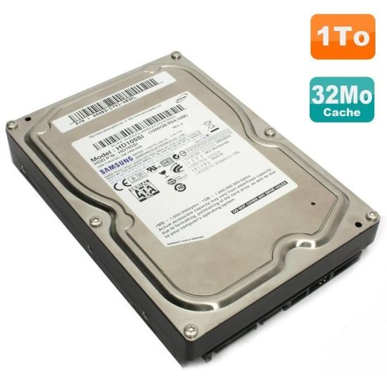 Disque Dur 1To SAMSUNG SATA 3.5" HD105SI Cache 32Mo 5400 RPM ...
