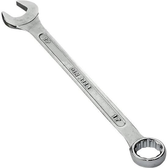 C45581 Clé Plate Mixte Métrique 17Mm Fourche Et Anneau-Oeil 12 Pans En ...