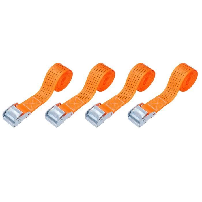 Akozon Sangles d'arrimage à boucle à came réglable 4 pièces 2in 50mm ...