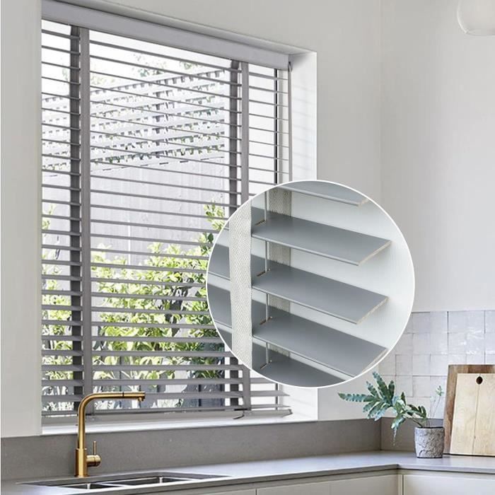 Stores Horizontaux,Stores Vénitiens En Bois À Lames De 50Mm,Volets ...