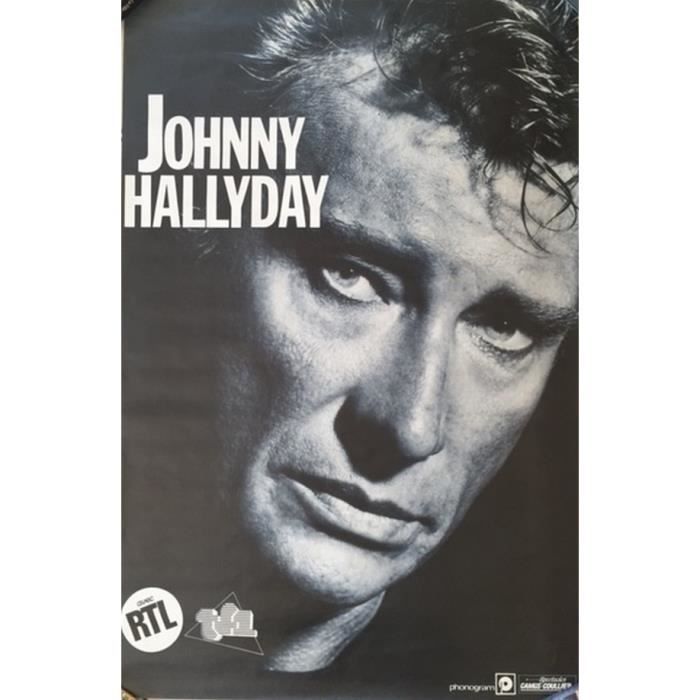 Johnny HALLYDAY - 80x120 cm - AFFICHE - POSTER - Envoi Roulé ...