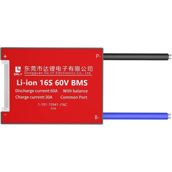BMS 16S 60 V 60 A Li-ion Batterie Contrôleur de Décharge Module de ...