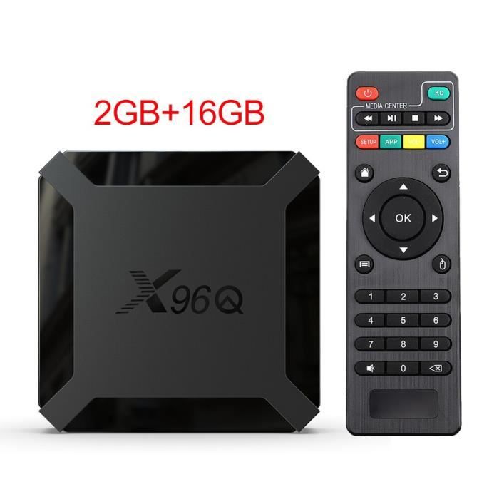 Boîtier Smart TV X96Q Android 10, Allwinner H313 quadricœur, 4K, 60fps ...