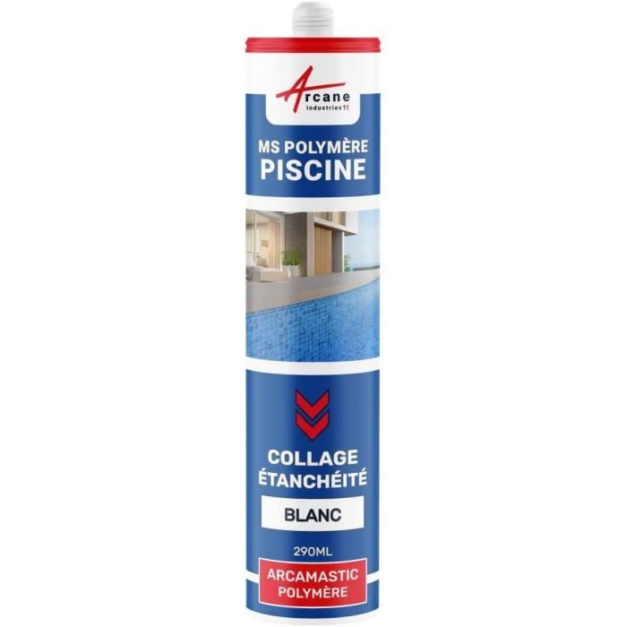 Mastic piscine colle et étanchéité pvc carrelage Blanc - 1 x 290 ML ...